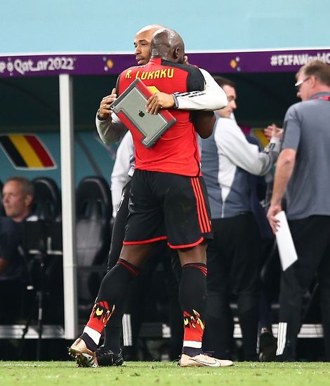 Assistant Coach Thierry Henry Consoles Romelu Editorial Stock Photo ...