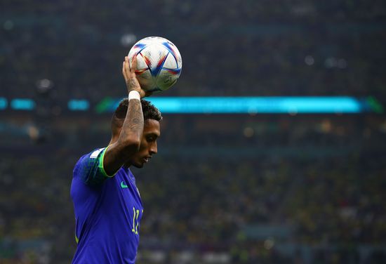 Raphinha Brazil Takes Throw Editorial Stock Photo - Stock Image ...