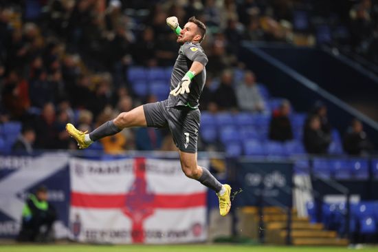 Bristol Rovers Goalkeeper James Belshaw Celebrates Editorial Stock ...