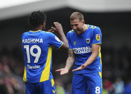 Harry Pell Paris Maghoma Afc Wimbledon Editorial Stock Photo - Stock ...