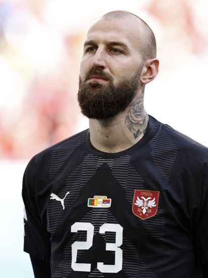 Serbia Goalkeeper Vanja Milinkovicsavic During Fifa Editorial Stock ...