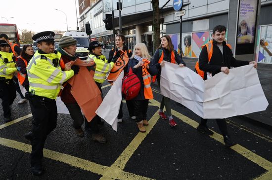 Police Attempt Stop Activists Just Stop Editorial Stock Photo - Stock ...