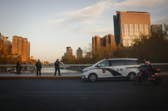 Police Stand Guard Area Where Protests Editorial Stock Photo - Stock ...