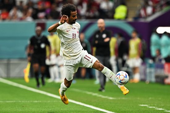 Akram Afif Qatar Action During Fifa Editorial Stock Photo - Stock Image ...