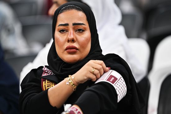 Fan Qatar Wears Qatar Armband Ahead Editorial Stock Photo - Stock Image ...