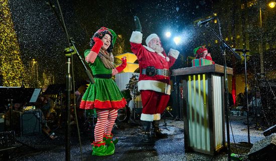 Santa Elves Christmas Atmosphere Editorial Stock Photo - Stock Image ...
