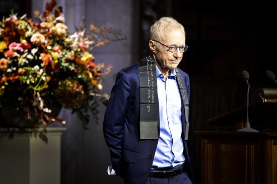 Israeli Writer David Grossman Receives Erasmus Editorial Stock Photo ...
