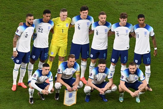 Starting Eleven England Poses During Fifa Editorial Stock Photo - Stock ...