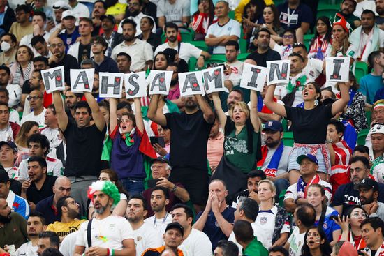 Iran Supporters Show Sign Name Mahsa Editorial Stock Photo - Stock ...