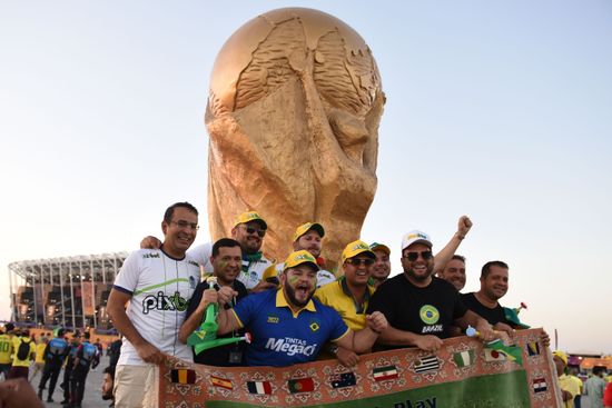 Brazilian Fans Movement Upon Arrival Stadium Editorial Stock Photo ...
