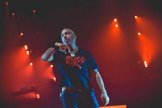 Italian Rapper Luche Performs Live Palapartenope Editorial Stock Photo ...