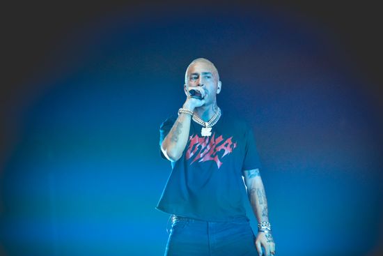 Italian Rapper Luche Performs Live Palapartenope Editorial Stock Photo ...