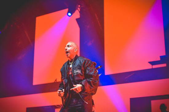 Italian Rapper Luche Performs Live Palapartenope Editorial Stock Photo ...