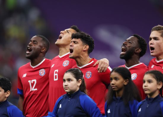Costa Rica Players Singing Their National Editorial Stock Photo - Stock ...