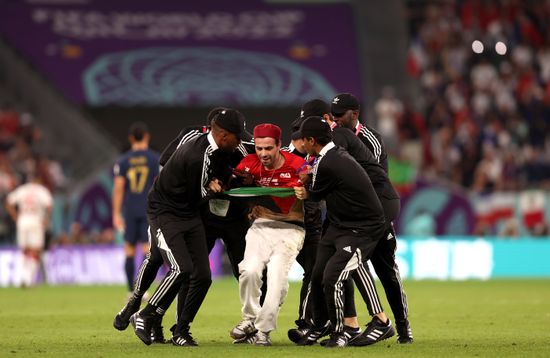 Security Detain Pitch Invader During Fifa Editorial Stock Photo - Stock ...