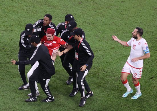 Security Detain Pitch Invader During Fifa Editorial Stock Photo - Stock ...