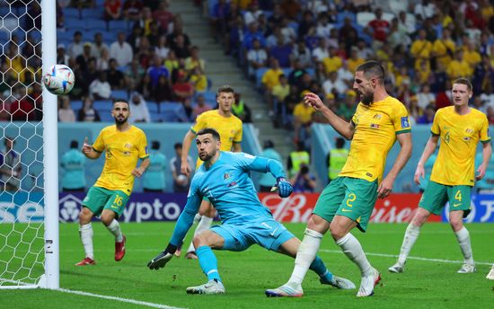 Australias Goalkeeper Mathew Ryan Cl Action Editorial Stock Photo ...