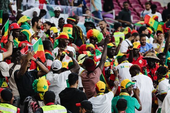 Fans Senegal Celebrate Victory Qualification Their Editorial Stock ...
