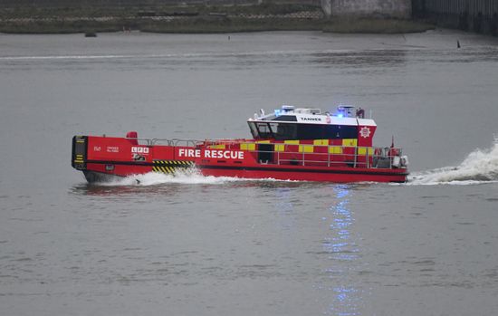 Lfb Fireboat Tanner Gravesend Rnli Conduct Editorial Stock Photo ...