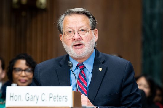 Us Senator Gary Peters Dmi Speaking Editorial Stock Photo - Stock Image ...
