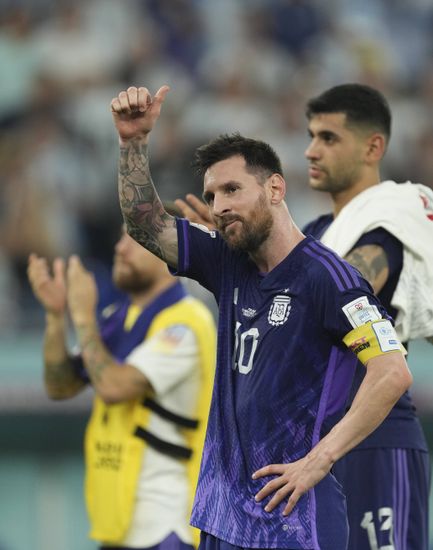 Lionel Messi Argentina Reacts After Group Editorial Stock Photo - Stock ...