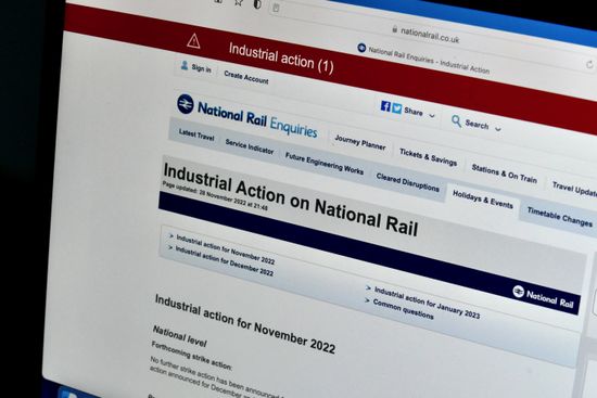 National Rail Website Informing Customers Forthcoming Editorial Stock ...