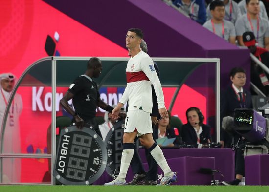 Very Disappointed Cristiano Ronaldo Portugal Reacts Editorial Stock ...
