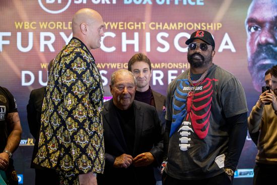 British Boxers Tyson Fury L Derek Editorial Stock Photo - Stock Image ...