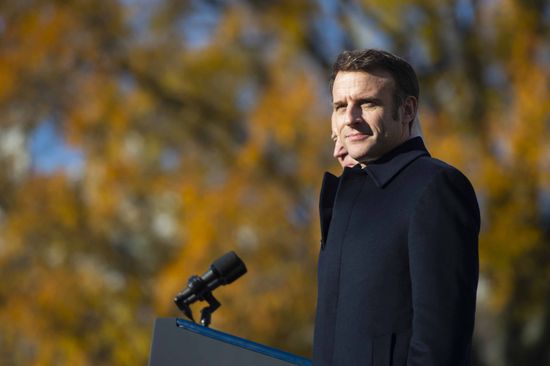 President France Emmanuel Macron Looks On Editorial Stock Photo - Stock ...