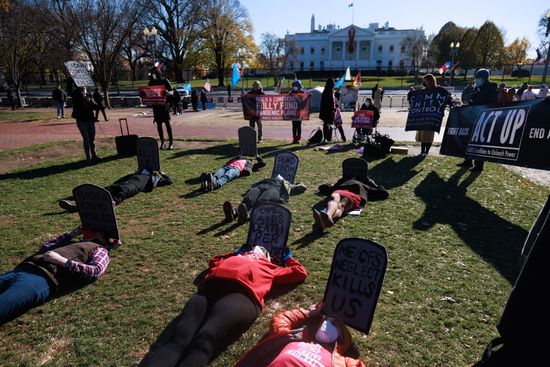 Demonstrators Lay On Ground Part Diein Editorial Stock Photo - Stock ...