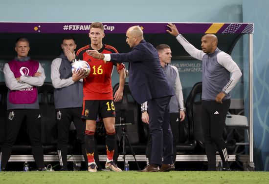 Thorgan Hazard Belgium Coach Belgium Roberto Editorial Stock Photo - Stock Image | Shutterstock