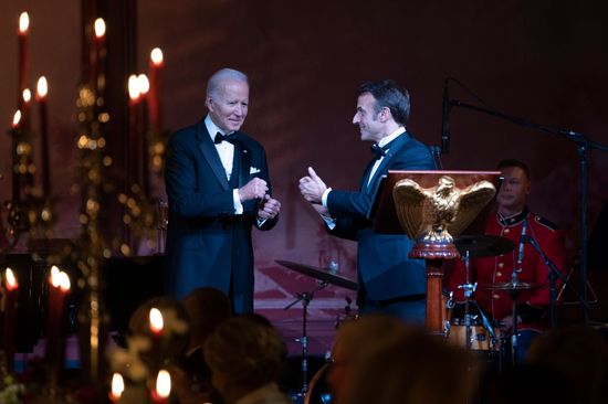 Us President Joe Biden French President Editorial Stock Photo - Stock ...