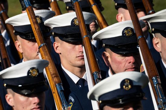 Members Us Coast Guard Marching Arrival Editorial Stock Photo - Stock ...