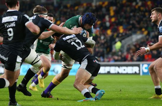 Josh Basham London Irish Tackled By Editorial Stock Photo - Stock Image ...