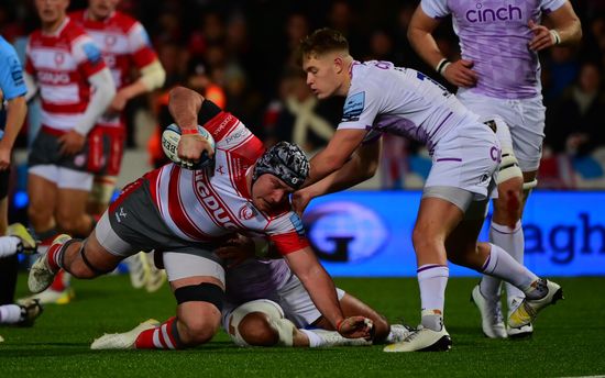 Ben Morgan Gloucester Rugby Tackled By Editorial Stock Photo - Stock ...