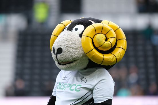 Derby Mascot Rammy Pride Park Derby Editorial Stock Photo - Stock Image ...