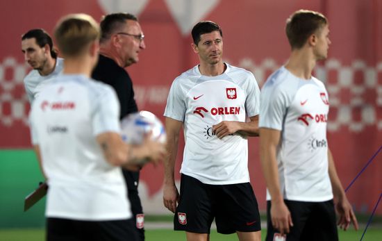 Poland Captain Robert Lewandowski C Teammates Editorial Stock Photo ...