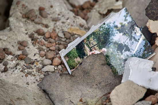 Photograph Seen Among Rubble Building That Editorial Stock Photo ...