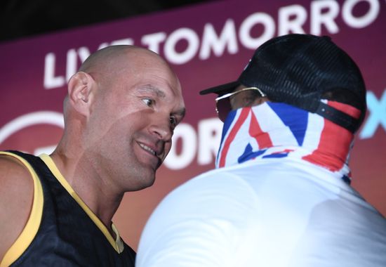 British Boxers Tyson Fury L Derek Editorial Stock Photo - Stock Image ...