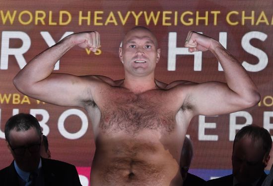 British Boxer Tyson Fury Poses During Editorial Stock Photo - Stock ...
