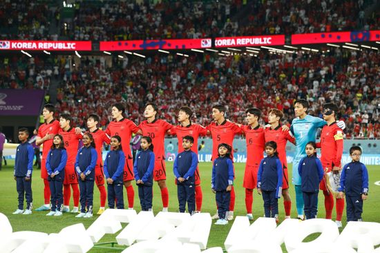 Korea Team Group Lineup Kor Football Editorial Stock Photo - Stock ...