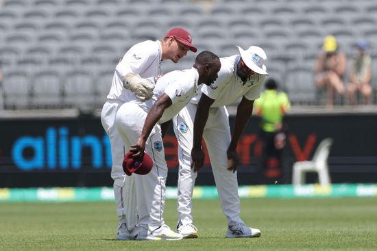 Kemar Roach West Indies Leaves Field Editorial Stock Photo - Stock ...