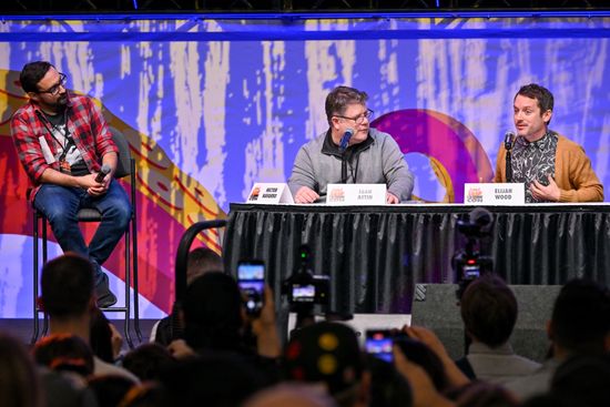Lr Hector Navarro Sean Astin Elijah Editorial Stock Photo - Stock Image ...