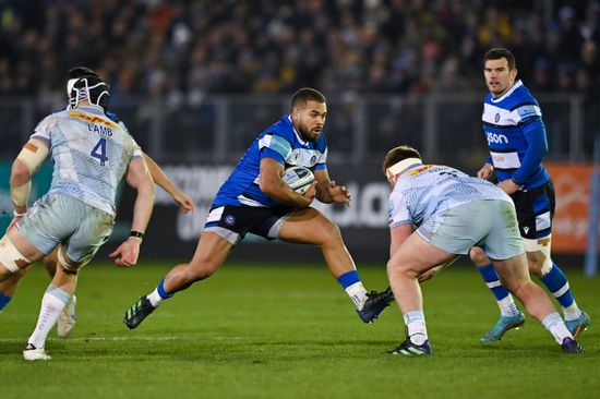 Ollie Lawrence Bath Rugby Takes On Editorial Stock Photo - Stock Image ...
