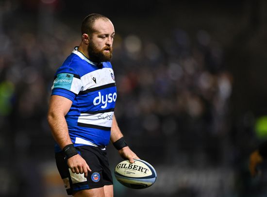 Tom Dunn Bath Rugby Looks Throw Editorial Stock Photo - Stock Image ...