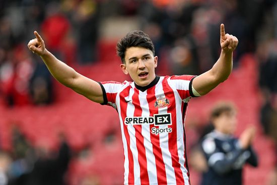 Sunderlands Luke Onien Celebrates After Final Editorial Stock Photo ...