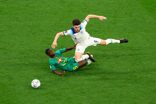 Nampalys Mendy Senegal Tackles Declan Rice Editorial Stock Photo ...