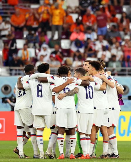 Players Usa Huddle During Fifa World Editorial Stock Photo - Stock ...