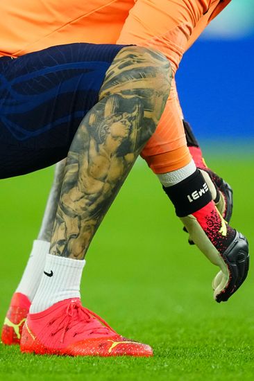 Tattoos On Leg Goalkeeper Ederson Brazil Editorial Stock Photo - Stock ...