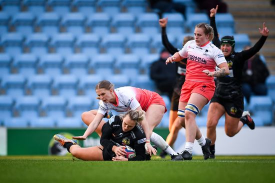 Liv Mcgoverne Exeter Chiefs Scores Try Editorial Stock Photo - Stock ...